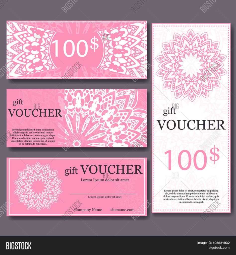 Gift Voucher Template Vector & Photo (Free Trial) | Bigstock with ...