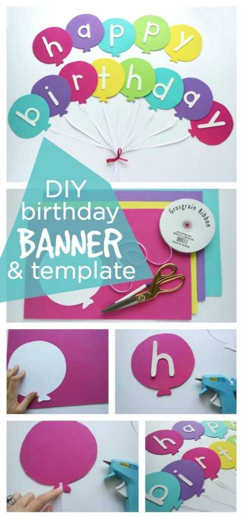 Happy Birthday Banner Diy Template | Diy Party Ideas- Group with Diy ...