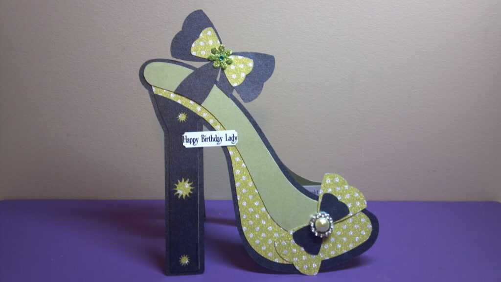 High Heel Shoe Card | The Sewgood Crafter throughout High Heel Shoe ...