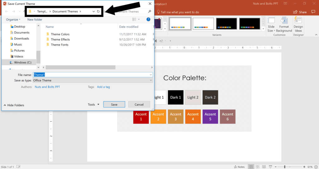 How To Create A Custom Powerpoint Theme With Save Powerpoint Template ...