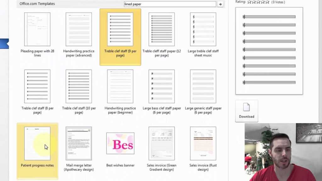 How To Make Lined Paper With Microsoft Word regarding College Ruled ...