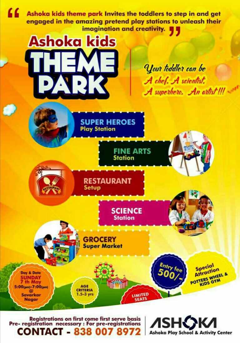 Leaflet Design For Play School Theme Parkgraphic inside Play School ...