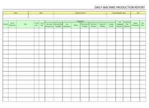 Machine Breakdown Report Template – Atlantaauctionco.com