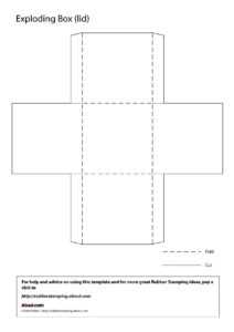 Make An Exploding Box With This Free Printable Template throughout Card ...