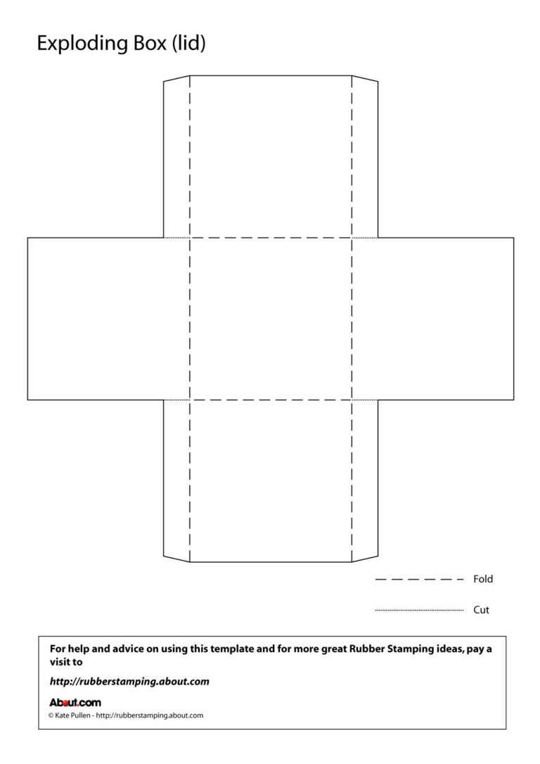 Make An Exploding Box With This Free Printable Template throughout Card ...