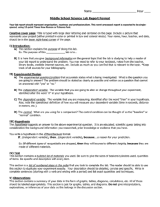 Lab Report Template Middle School – Atlantaauctionco.com