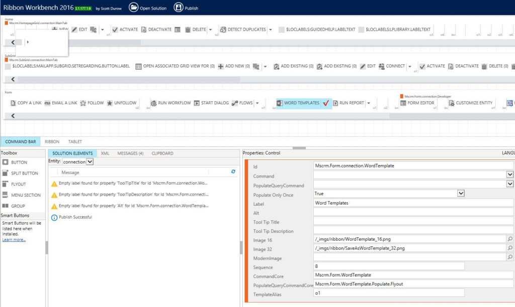 Missing Word Templates Ribbon Button V9 – Microsoft Dynamics In Button ...