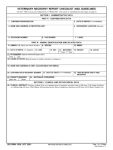 Necropsy Report Form – Fill Online, Printable, Fillable for Blank ...