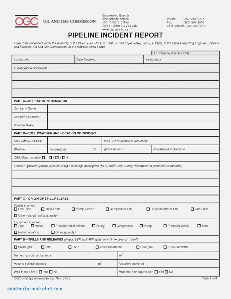 Ohs Incident Report Template Free – Atlantaauctionco.com
