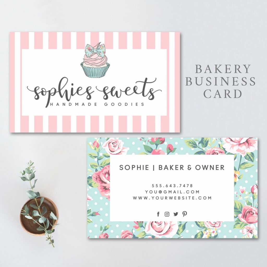 Cake Business Cards Templates Free – Caquetapositivo with Cake Business ...