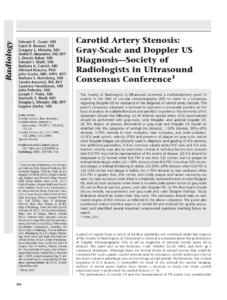 Pdf) Carotid Artery Stenosis: Gray-Scale And Doppler Us intended for ...