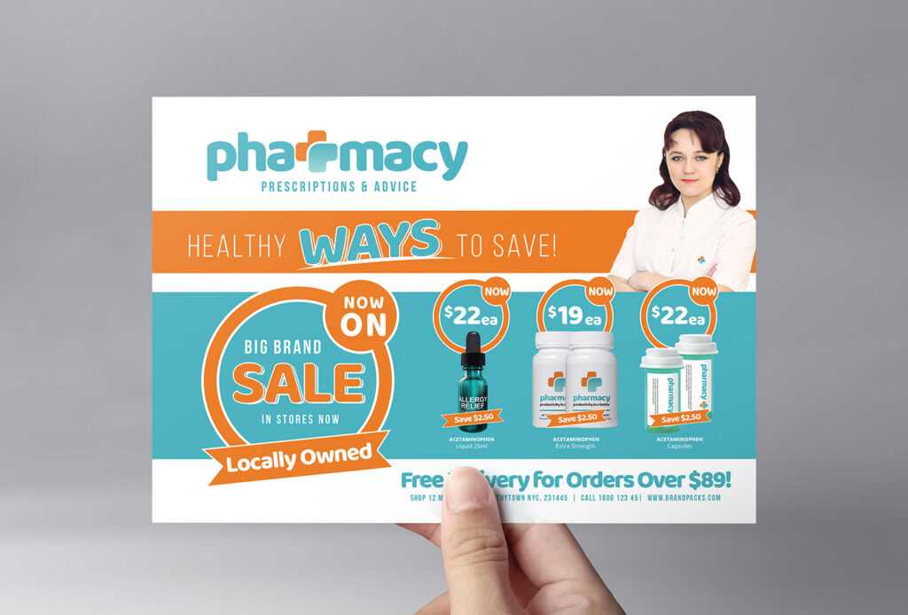 Pharmacy Flyer Template – Psd, Ai & Vector – Brandpacks intended for ...