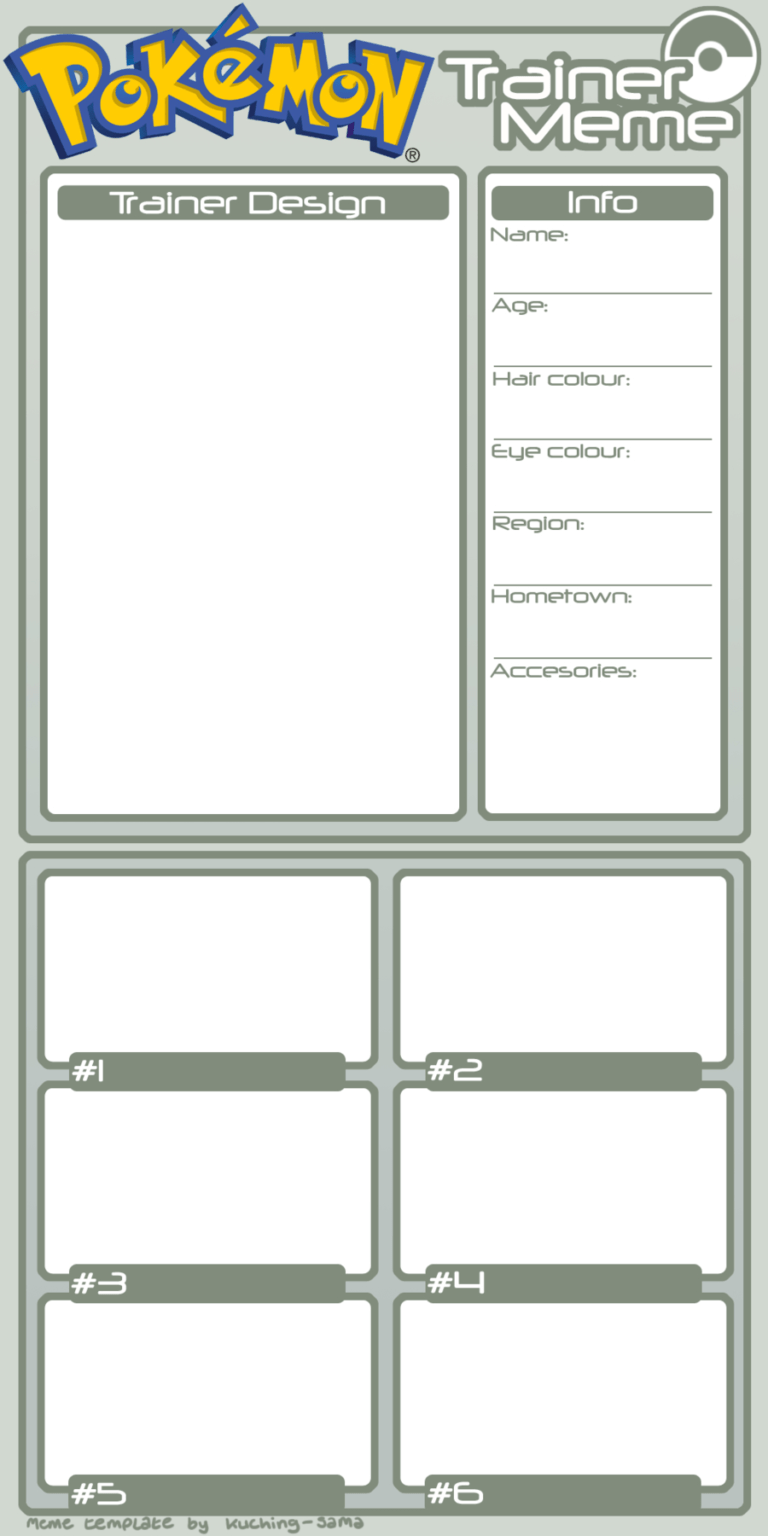 Pokemon Trainer Meme Templatekuching-Sama.deviantart with Pokemon ...