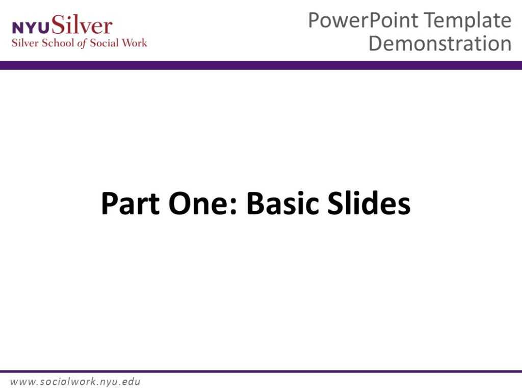 Powerpoint Template Demonstration Dr. John Smith Nyu Silver inside Nyu ...