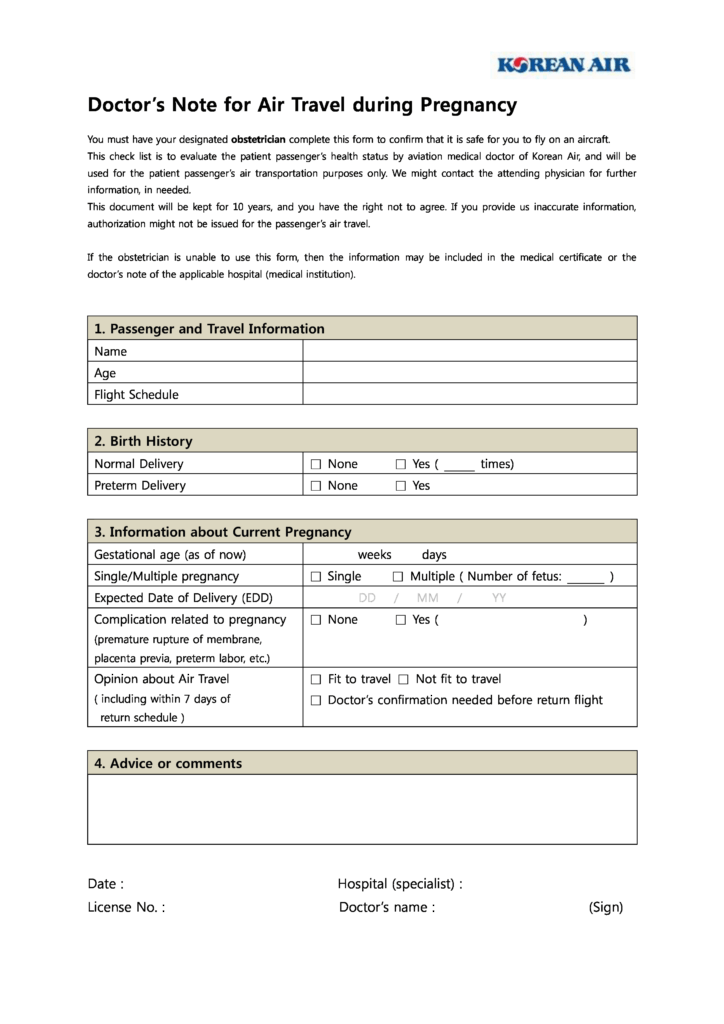 Fit To Fly Certificate Template | Atlantaauctionco.com