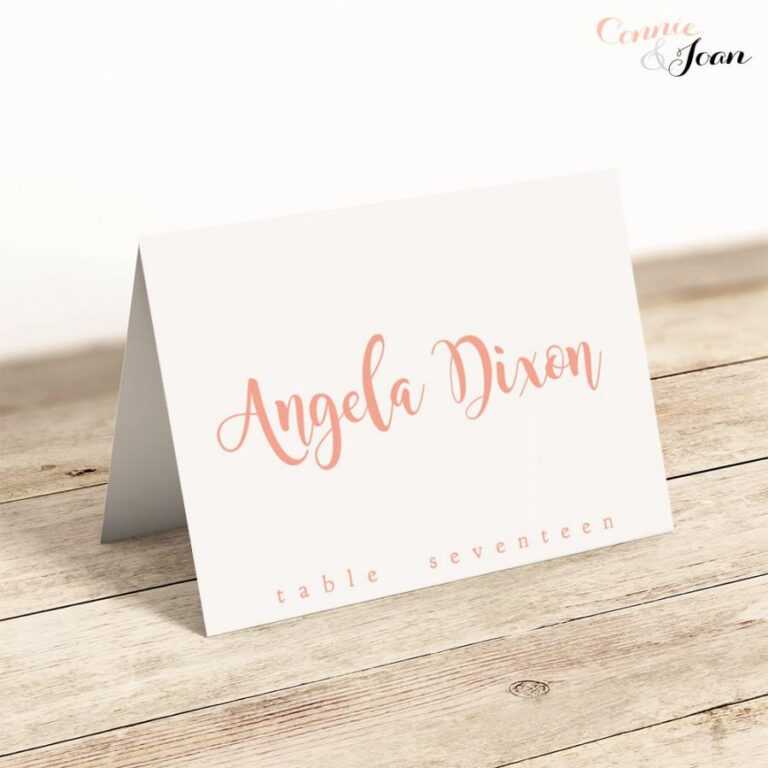 Table Name Card Template – Atlantaauctionco.com