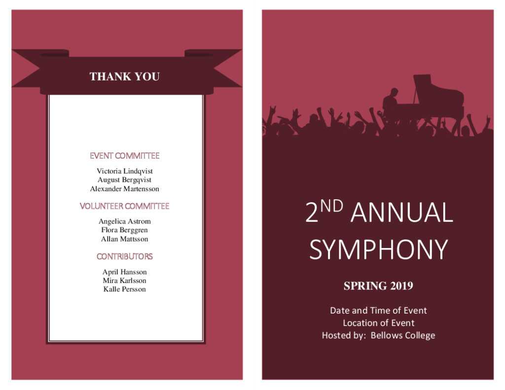 Programs – Office for Free Event Program Templates Word ...