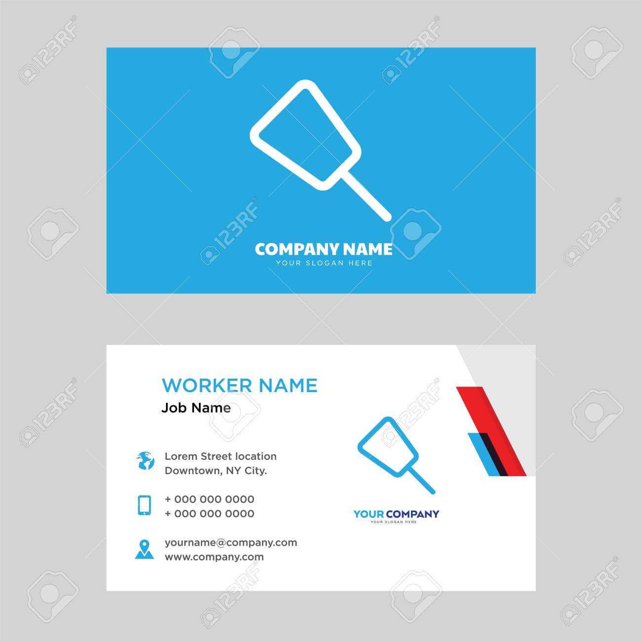 Push Pin Business Card Design Template, Visiting For Your Company ...
