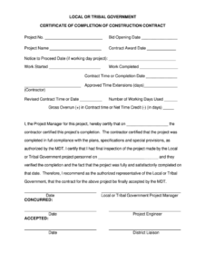 Roofing Certificate Of Completion Template – Fill Online within ...