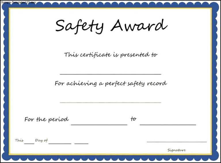 Safety Appreciation Certificates Templates – Radiodignidad pertaining ...