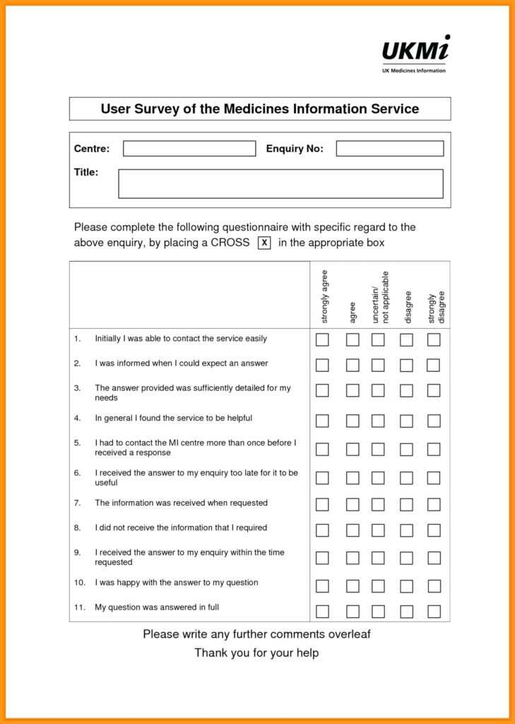 Sample Market Research Questionnaire Template Doc Archives inside ...