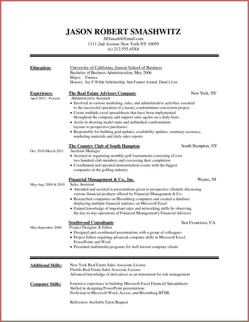 Sample Resume Templates In Word 2010 – Resume : Resume inside Resume ...
