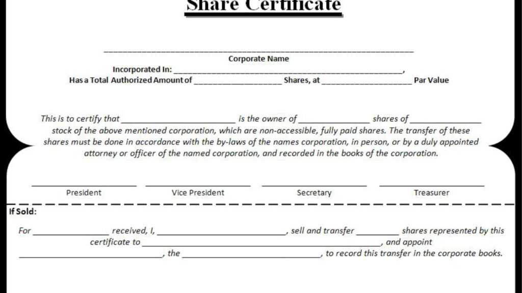 Share Certificate Templates | 3+ Free Printable Ms Word Formats for ...