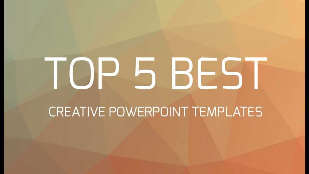 Top 5 Best Creative Powerpoint Templates regarding Fancy Powerpoint ...