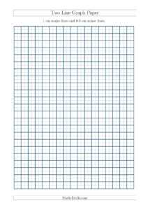 Two Line Graph Paper With Cm Major Lines And Cm Minor Lines inside 1 Cm ...