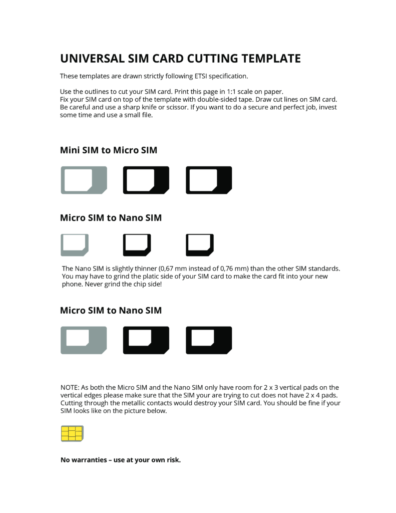 Universal Sim Card Cutting Template Free Pdf – Universal-Sim in Sim ...
