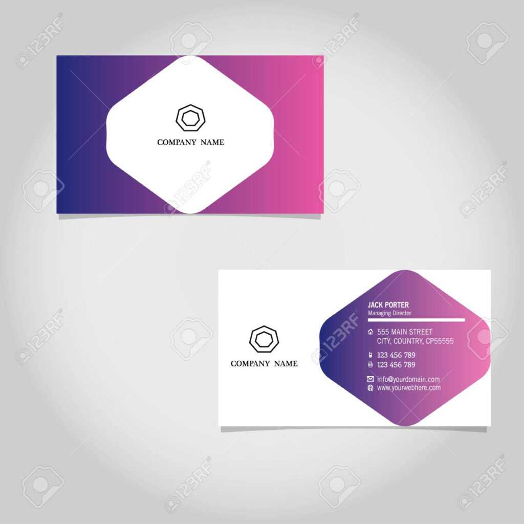 Employee Id Card Design Template | Blue Employee Id Card within Company ...