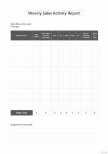 Weekly Sales Report Template Best Of Templates In Word Free throughout ...