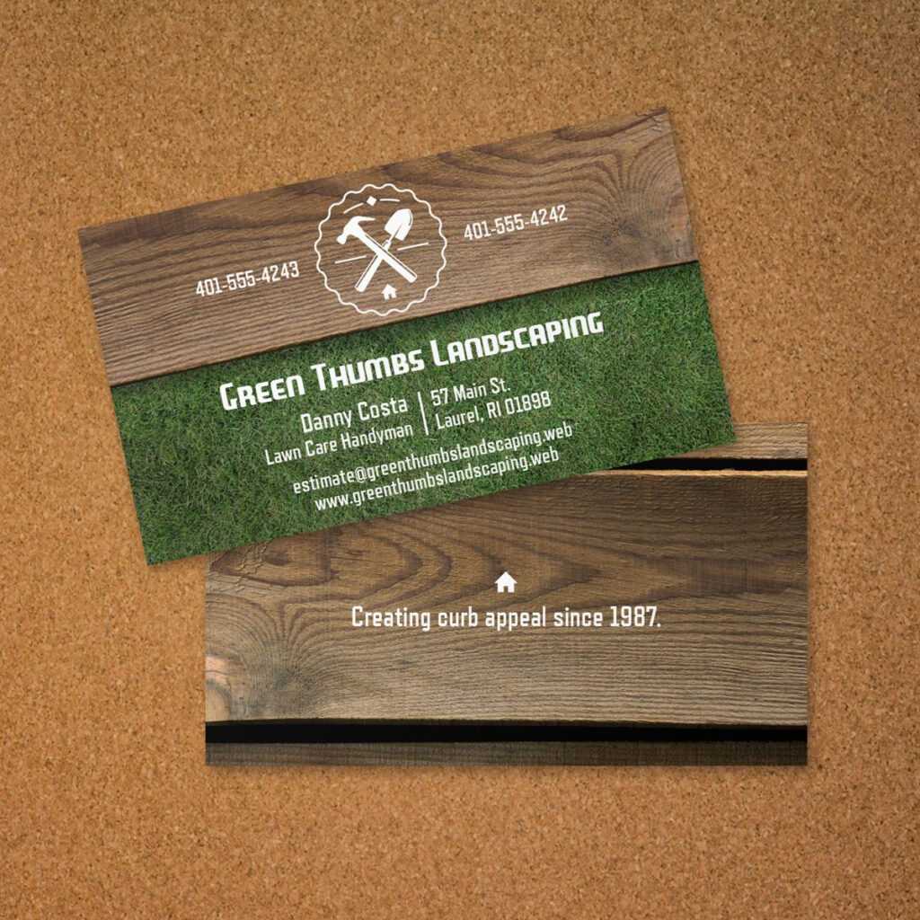 Landscaping Business Card Template with regard to Landscaping Business ...