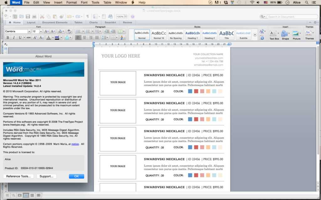 Word Catalog Template – Hizir.kaptanband.co with regard to Catalogue ...